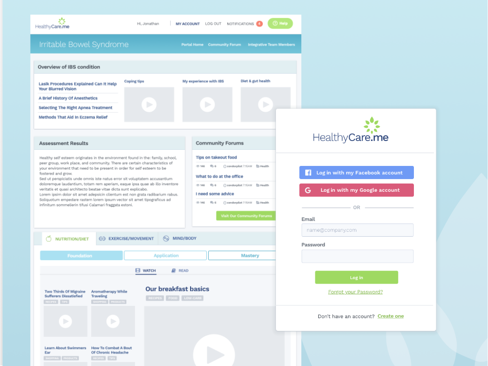 Healthycare.me - Monolinea Design